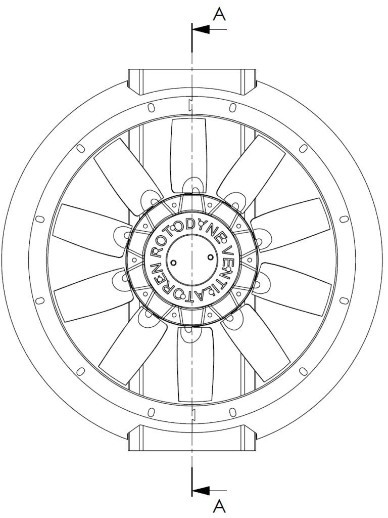 Bifurcated axial fan - Rotodyne