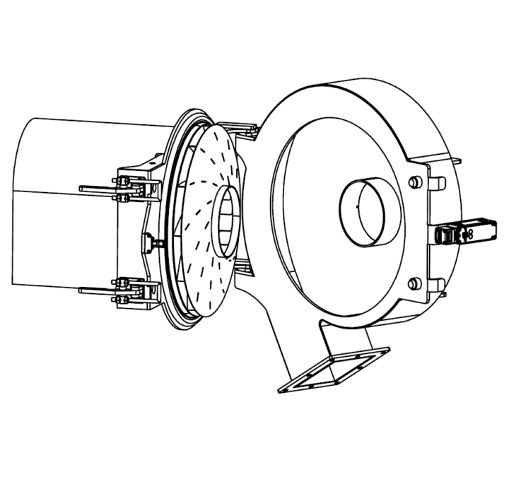 Easy clean-door fan - Rotodyne